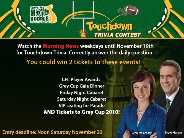 Touchdown Trivia Contest | Globalnews.ca
