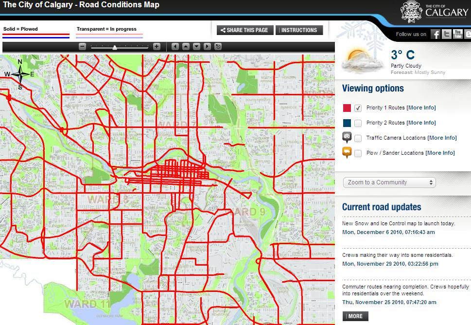 City launches new interactive road conditions map | Globalnews.ca