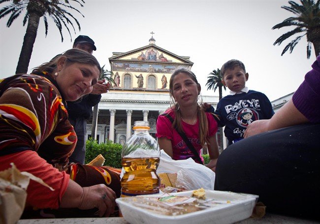 Gypsies take refuge in ancient Rome basilica as city officials try to ...