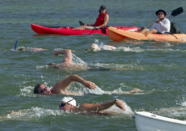 Canadian swimmer Cameron McKnight wins race around island of Key West ...