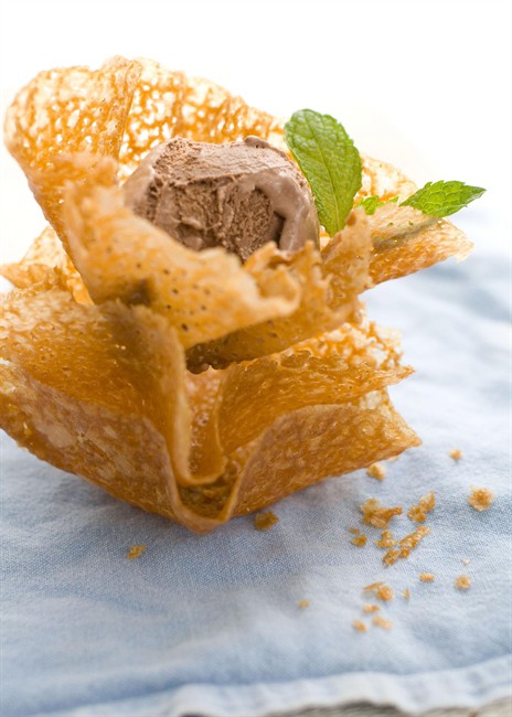 Great ice cream demands edible bowls: Recipe for edible lace ice-cream ...