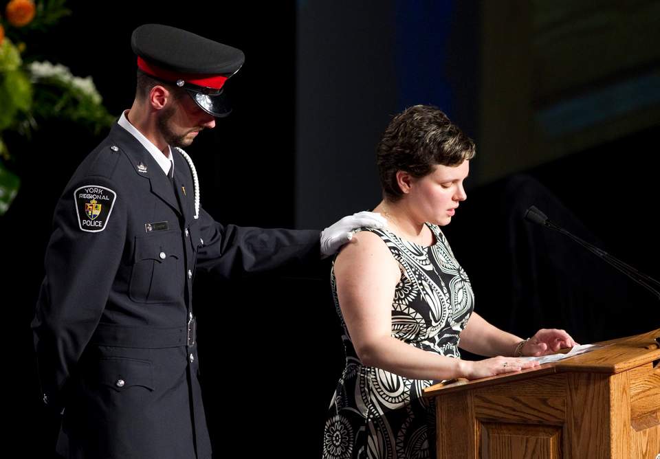 Transcript: Tribute read by Melissa Styles, wife of Const. Garrett ...