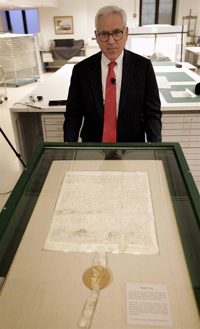 Copy of Magna Carta from 1297 treated at US National Archives to reveal ...