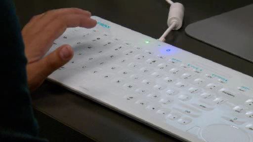 “Clean keyboard” designed to prevent spread of hospital borne ...