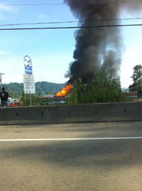 Mill fire along Maple Ridge, Mission border (updated) | Globalnews.ca