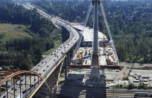 Port Mann Bridge hits 50 percent completion point | Globalnews.ca