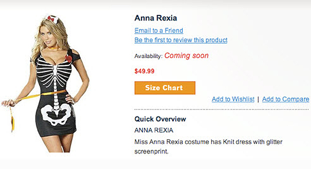 ‘Anna Rexia’ Halloween costume stirs up controversy, pulled from ...