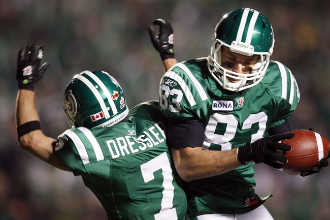 Star receiver Andy Fantuz returns to the Saskatchewan Roughriders ...