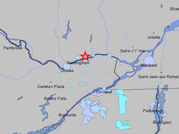 Mild earthquake hits Gatineau, Que., tremors felt in Ottawa | Globalnews.ca
