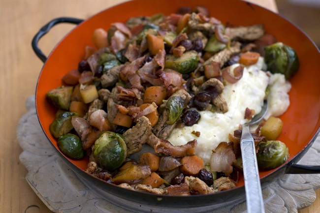 Recipe for fall stir-fry with a different sort of starch: Mashed ...