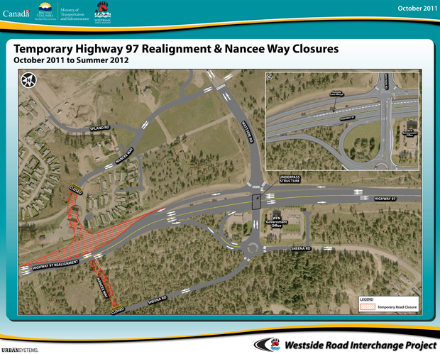 Highway 97 underpass work begins | Globalnews.ca