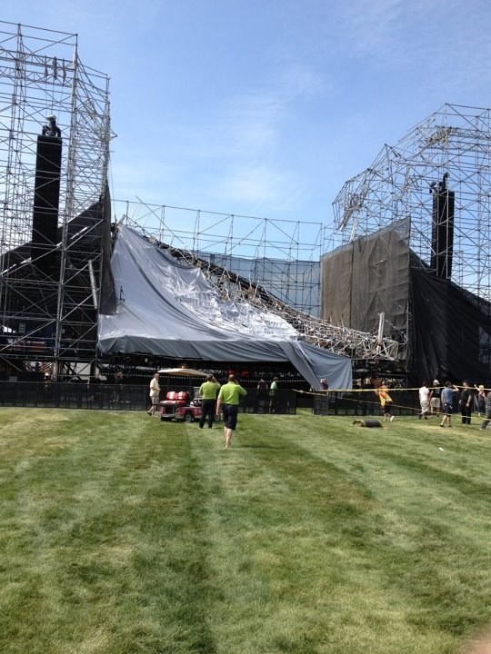 Gallery: Stage collapse ahead of Radiohead concert at downsview ...