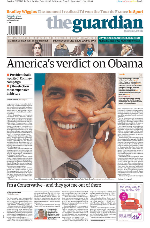 Gallery: Headlines the morning after the election | Globalnews.ca