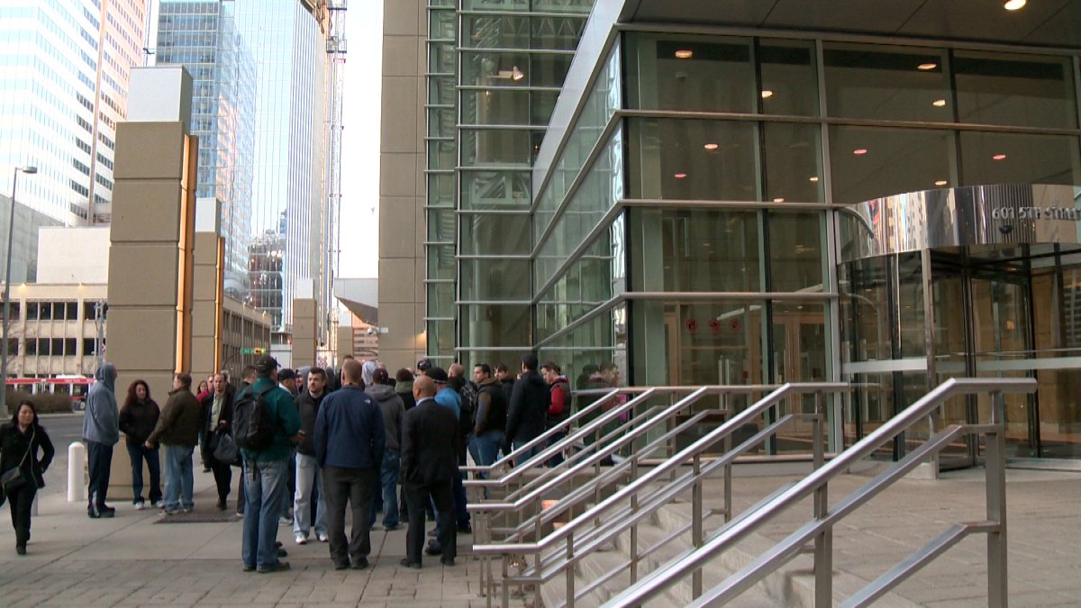 GALLERY: Sheriffs join wildcat strike at Calgary courthouse | Globalnews.ca