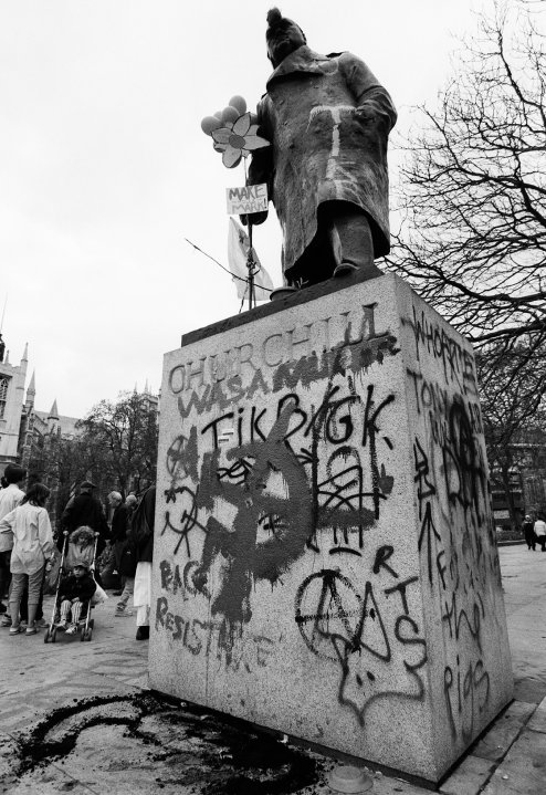 Gallery: Political monuments defaced | Globalnews.ca