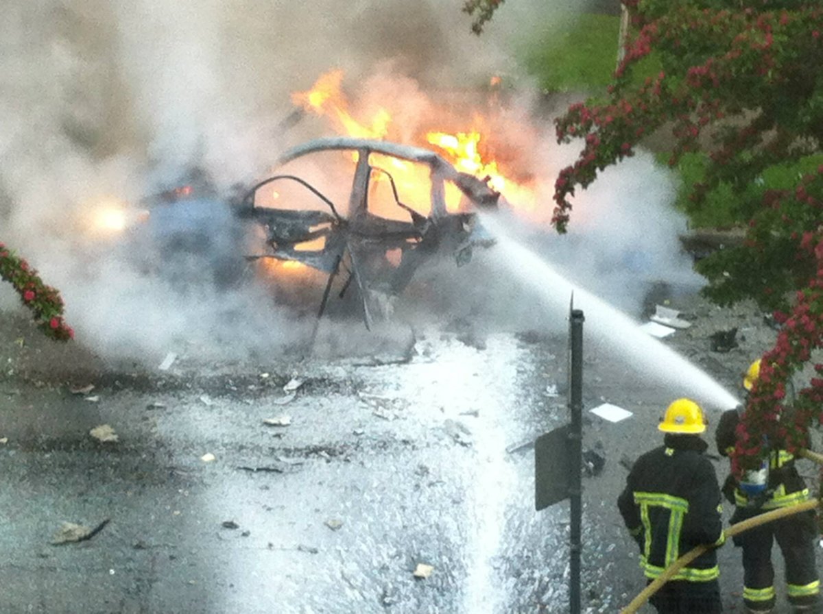 Photo gallery: Parked car explodes in Vancouver’s West End - BC ...