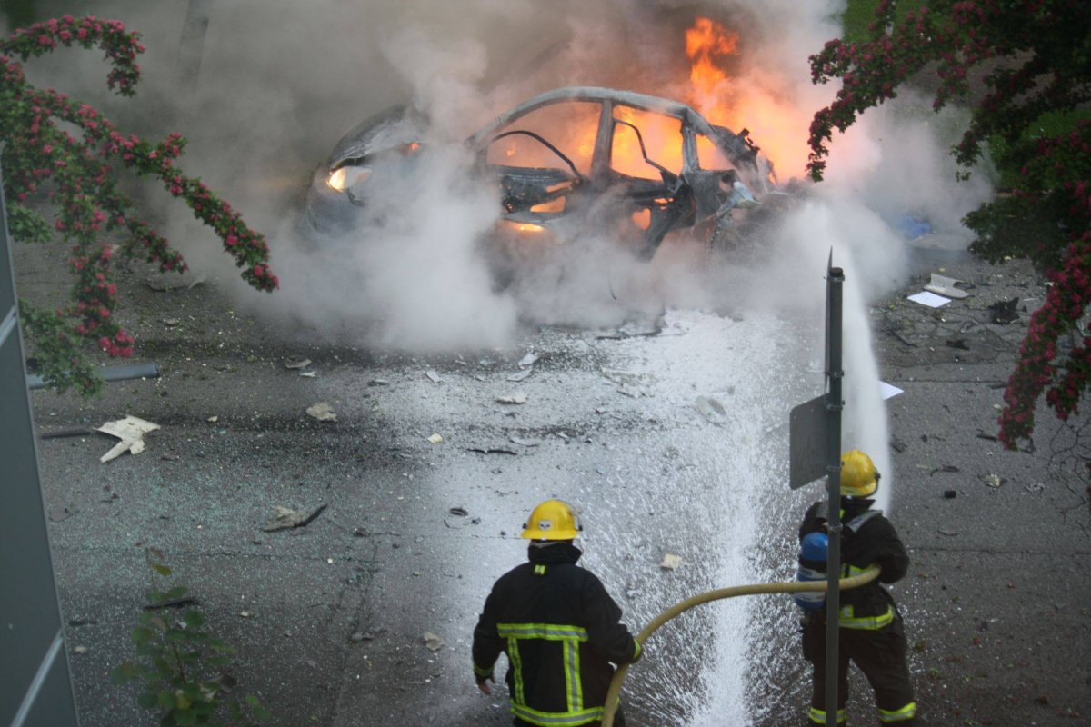 Photo gallery: Parked car explodes in Vancouver’s West End - BC ...