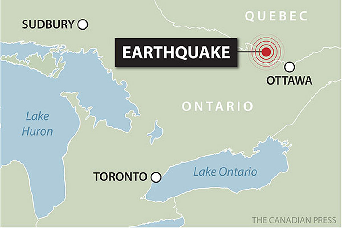 UPDATED: ‘Large event’ earthquake rattles Quebec and parts of Ontario ...