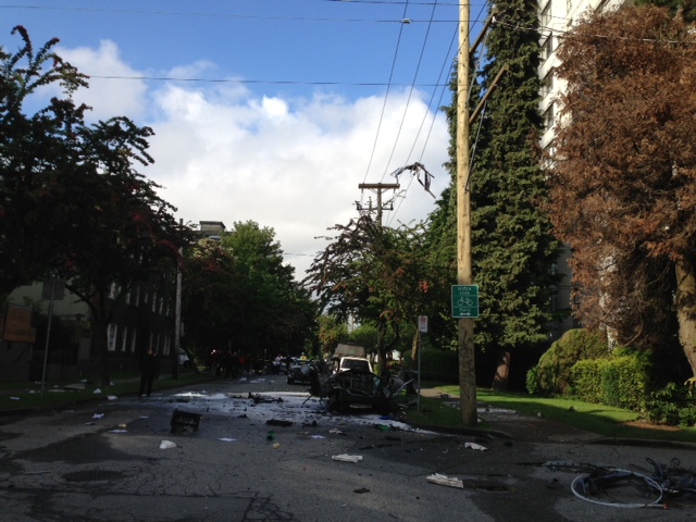 Photo gallery: Parked car explodes in Vancouver’s West End - BC ...