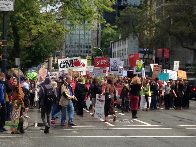 Protesters rally in Vancouver against genetically modified food - BC ...
