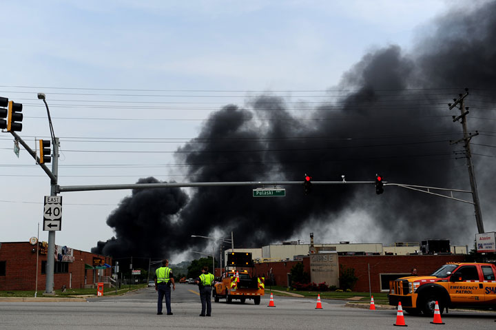 Feds investigate train derailment, explosion in Maryland - National ...