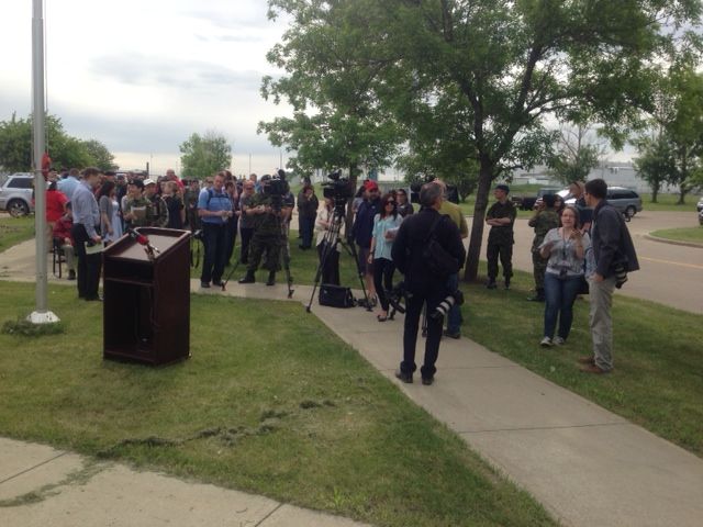 Pride history made at Edmonton military base | Globalnews.ca