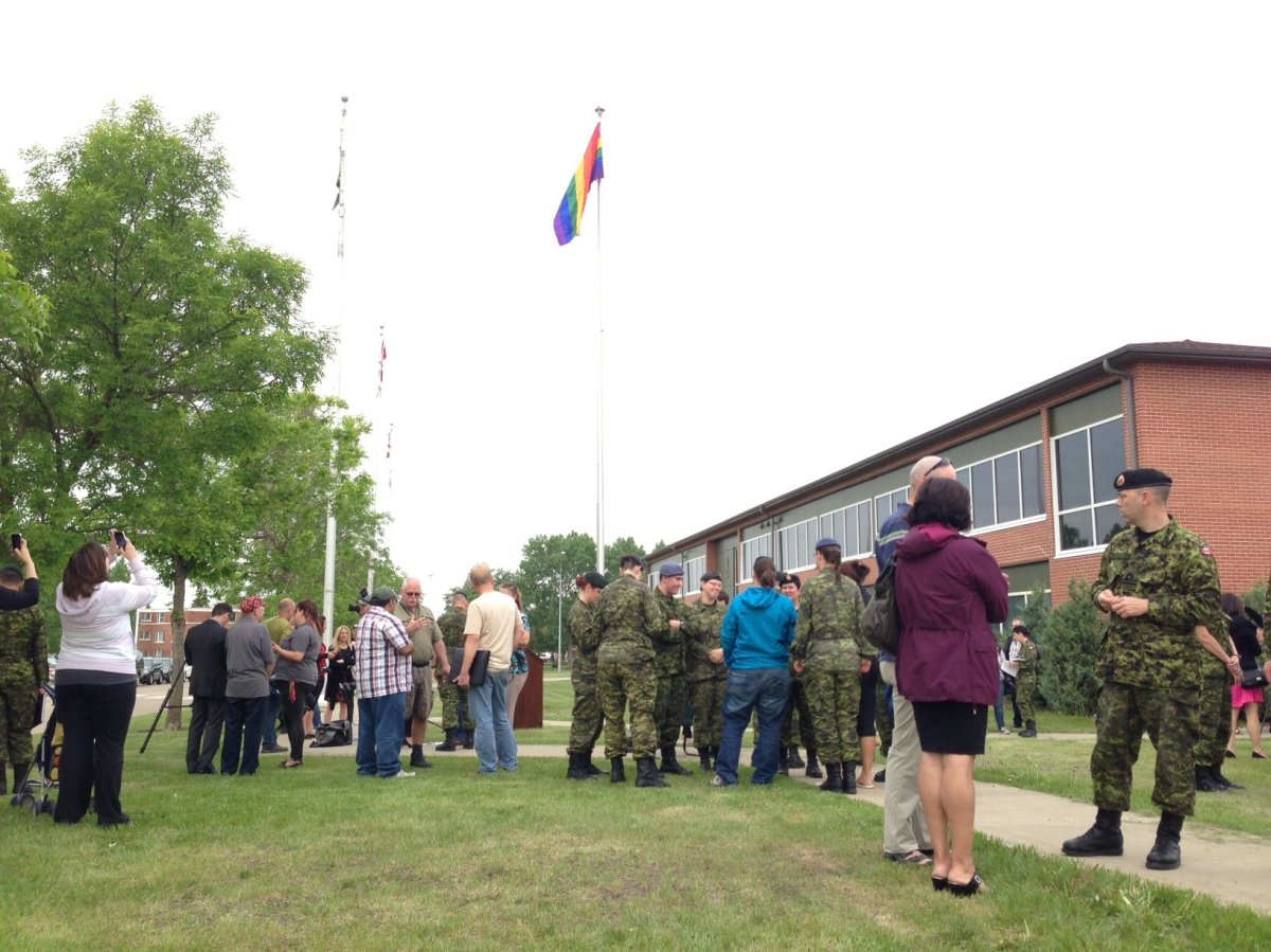 Pride history made at Edmonton military base | Globalnews.ca