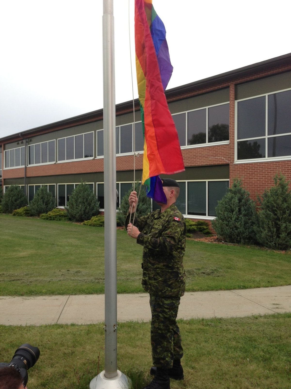 Pride history made at Edmonton military base | Globalnews.ca