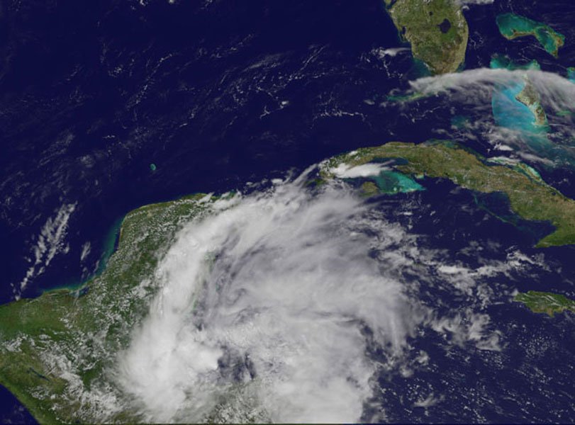Tropical depression that formed off Belize moves toward southern Mexico ...