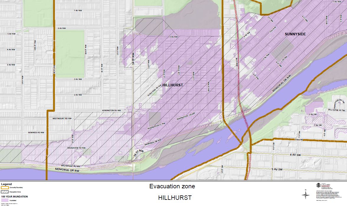 MAPS: Evacuated areas in the city of Calgary | Globalnews.ca