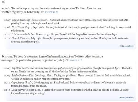 ‘Tweet’ to be recognized as a word in Oxford English Dictionary ...