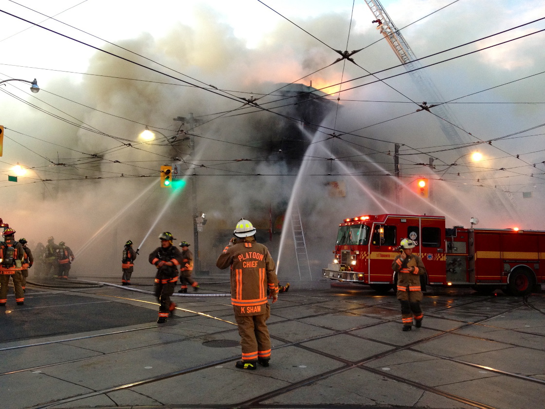 TTC streetcars diverted at Broadview and Gerrard following fire ...