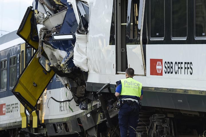 Swiss rescue workers find body of driver after trains collide ...