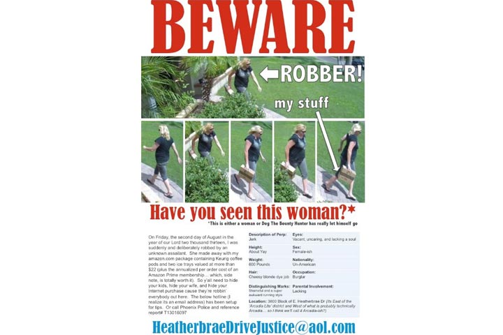 Man has parcel stolen from doorstep, launches hilarious mission to ...