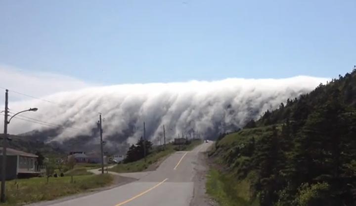 Incredible video of fog rolling over Newfoundland mountains - National ...