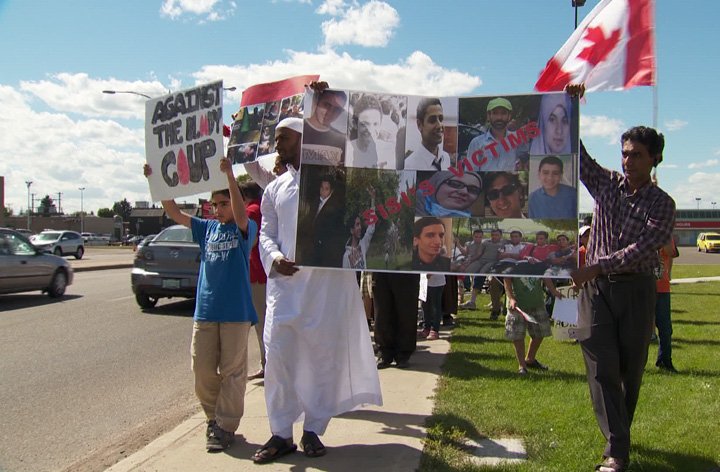 Saskatoon protestors march for Egyptian human rights - Saskatoon ...