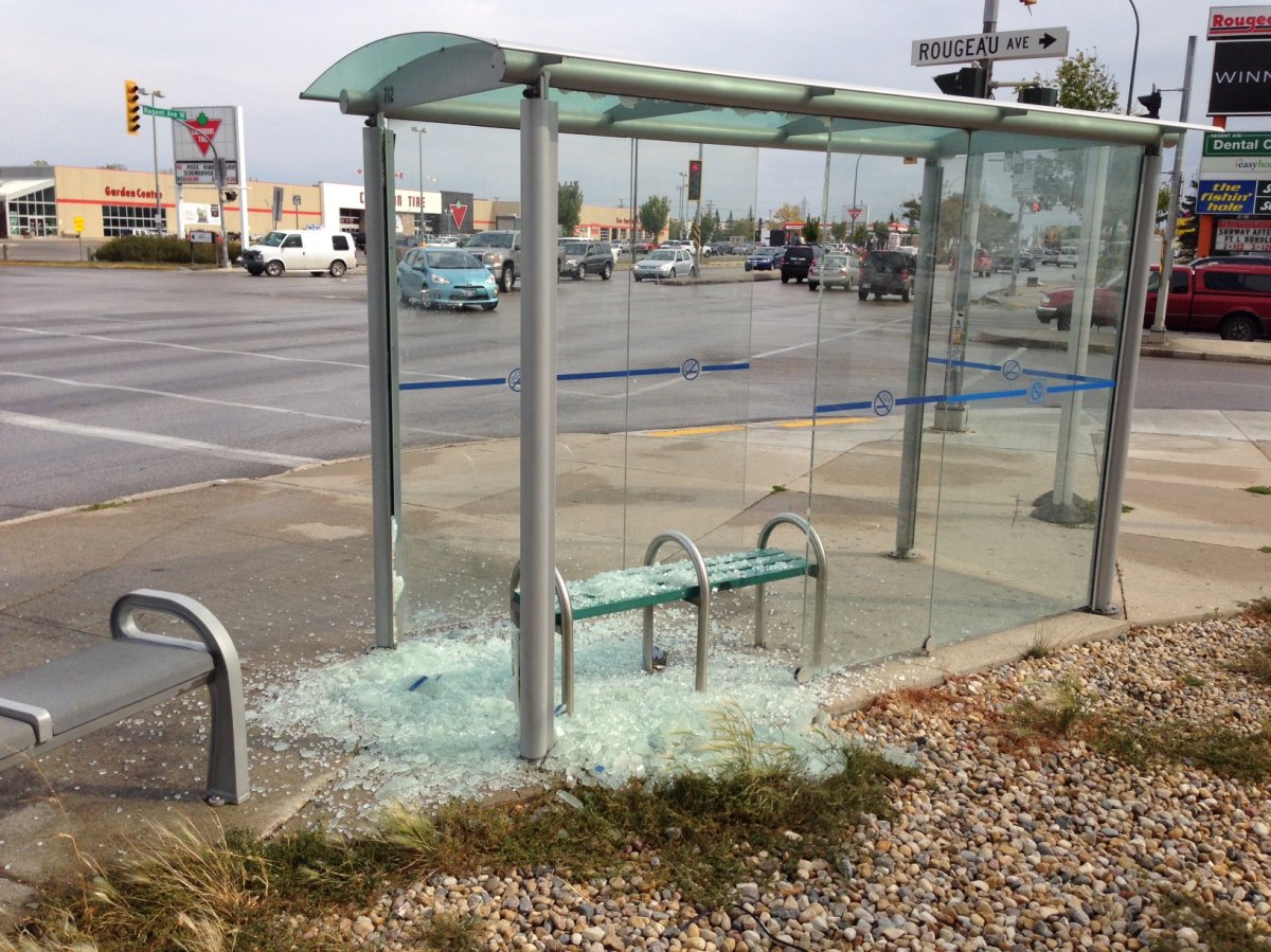 Several bus shelters damaged in east end - Winnipeg | Globalnews.ca
