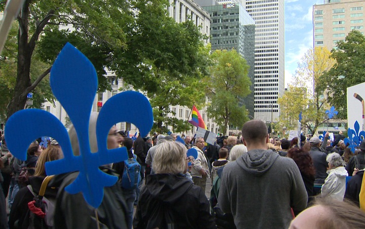Pro-Charter rally in Montreal draws several hundred supporters ...