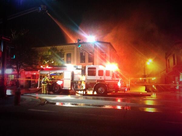 Watch: Half a dozen businesses affected by a large fire in New ...