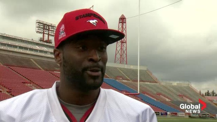 Stamps Jabari Arthur makes the big catches - Calgary | Globalnews.ca