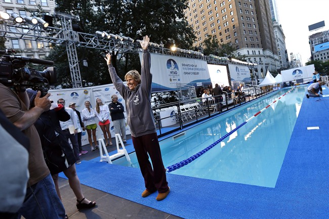Record breaker Nyad attempts 48-hour swim in NYC - National | Globalnews.ca
