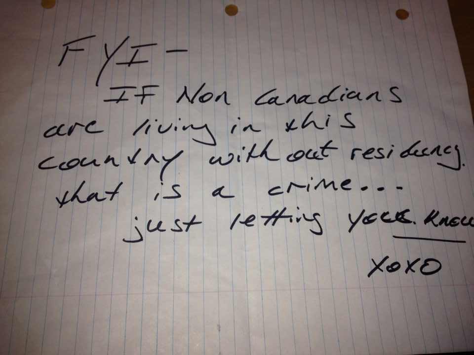 Langley resident concerned after possible hate note left on his ...