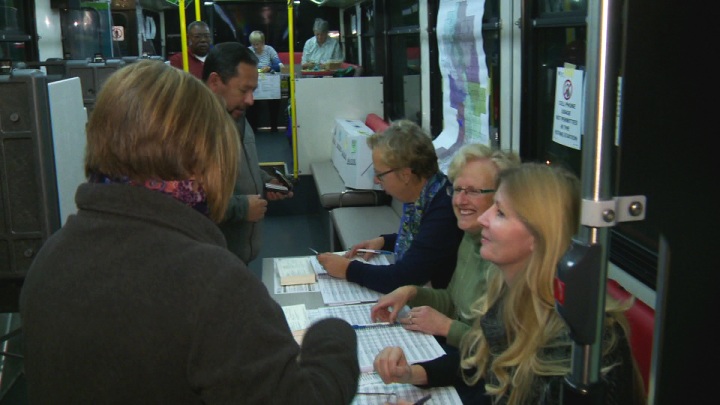 Mobile voting station proves to be a hit - Calgary | Globalnews.ca