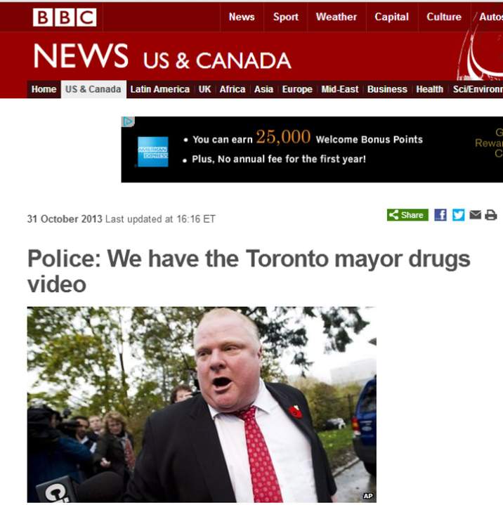 Rob Ford drug scandal makes international headlines | Globalnews.ca