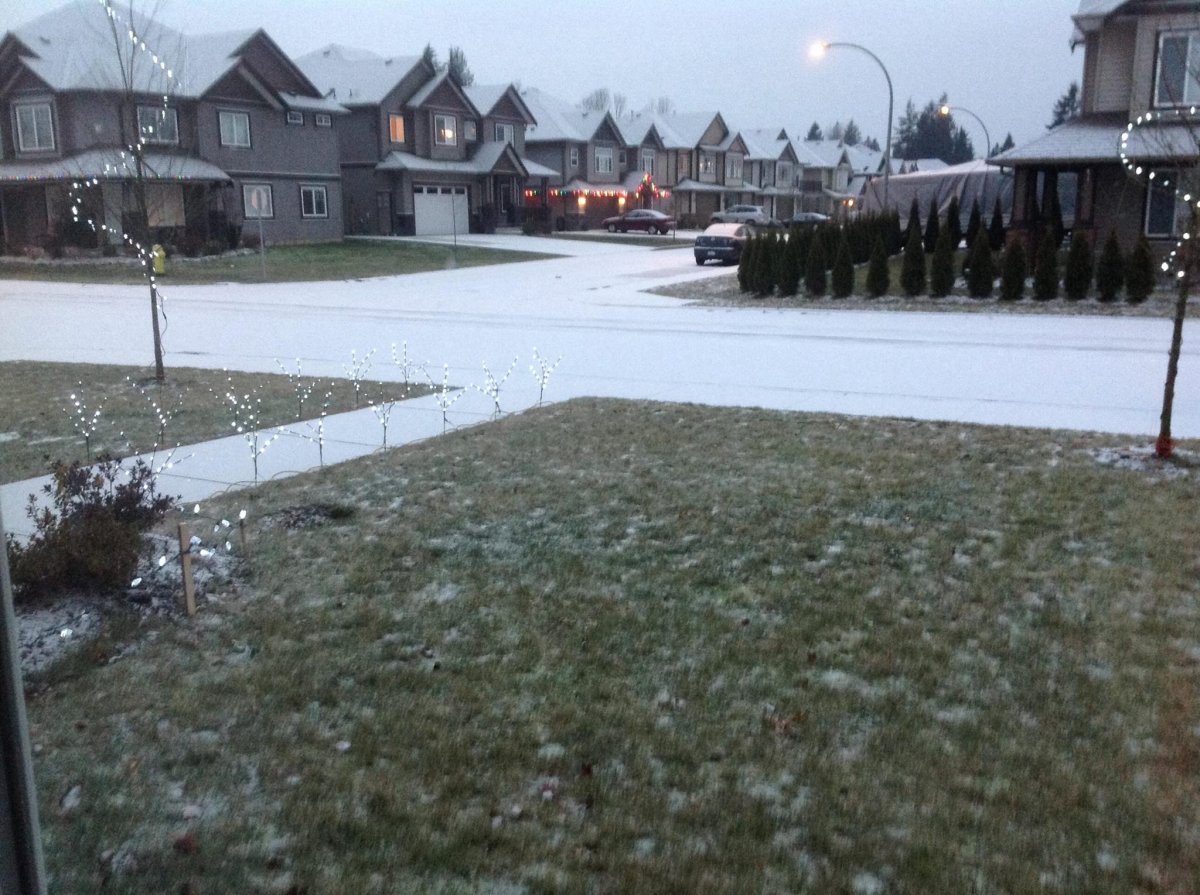 Light snow falling across South Coast - BC | Globalnews.ca