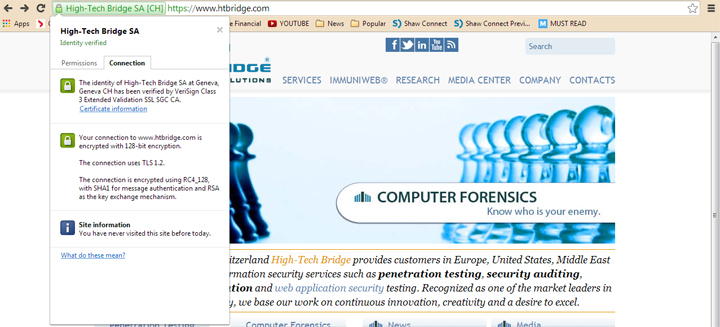 Do non-secure webpages pose a threat to e-commerce consumers ...