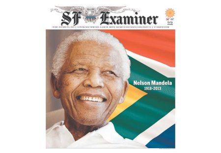 Mourning the death of Nelson Mandela: Newspaper, magazine front pages ...