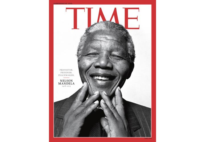 Mourning the death of Nelson Mandela: Newspaper, magazine front pages ...