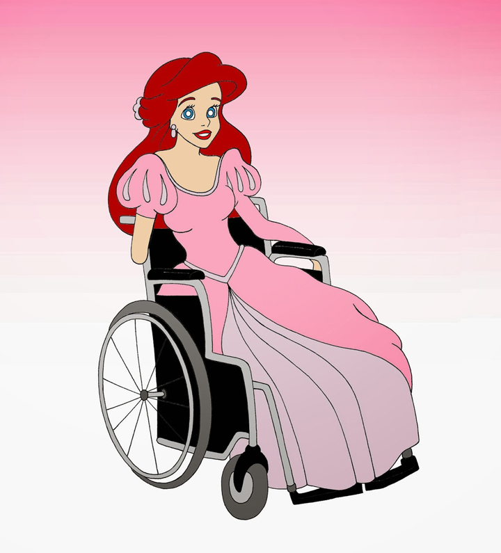 Artist depicts Disney princesses with physical disabilities - National ...