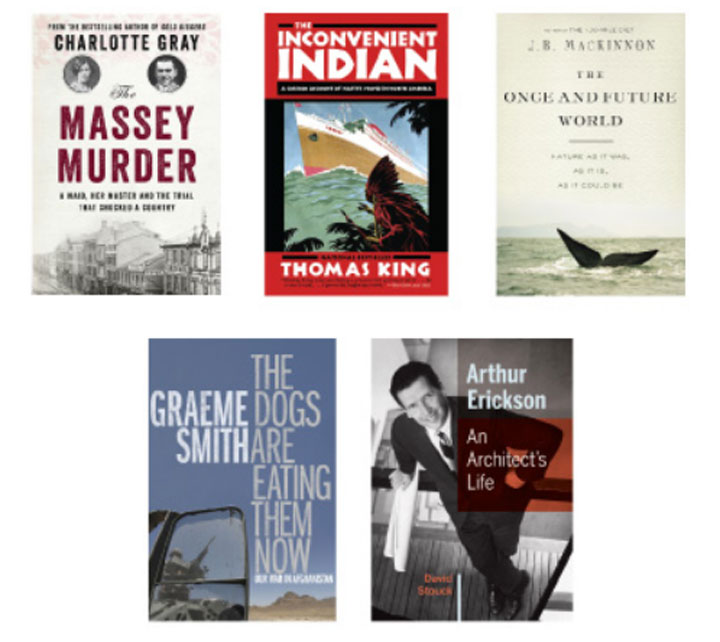 5 finalists chosen for RBC Taylor Prize | Globalnews.ca